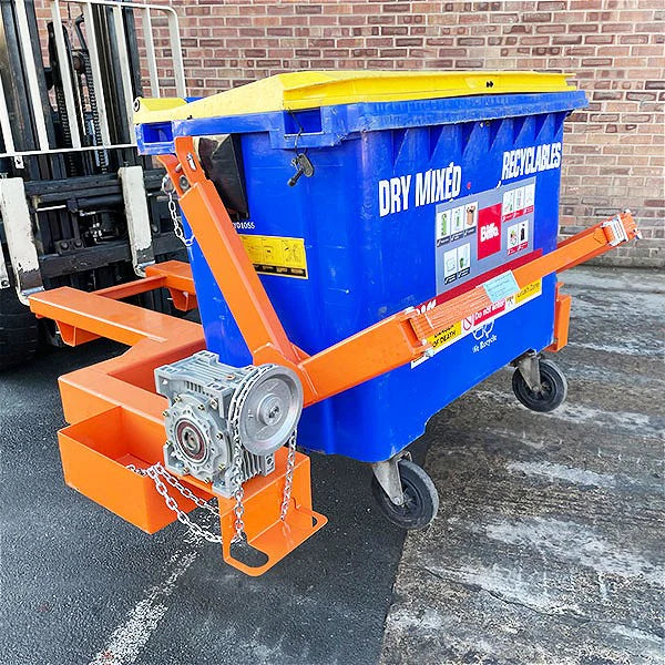 Forklift Wheelie Bin Lifter 1100 Litre & Safety Course – Lifting365 UK