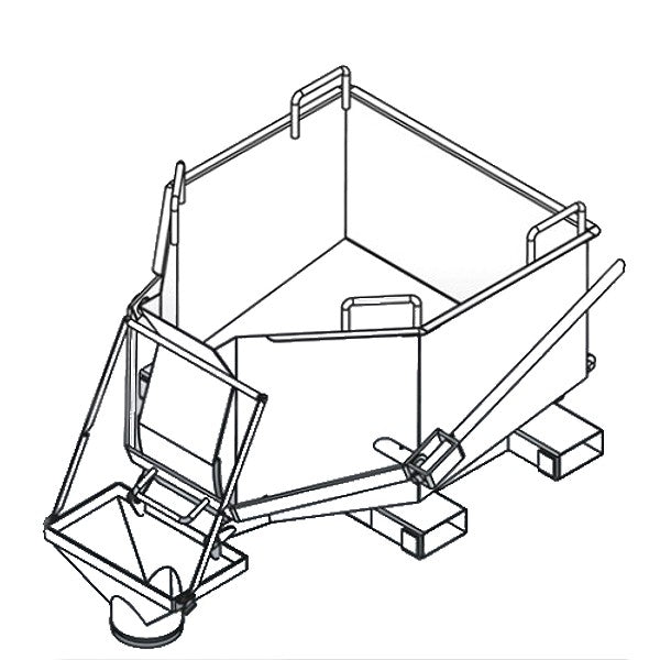 Eichinger® Forklift Levered Concrete Skip | Lifting365
