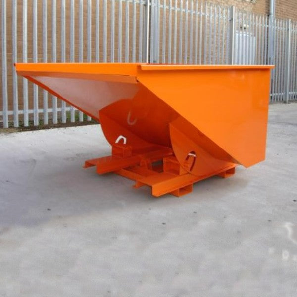 Combi Forklift Tipping Skip - with Lid | Lifting365