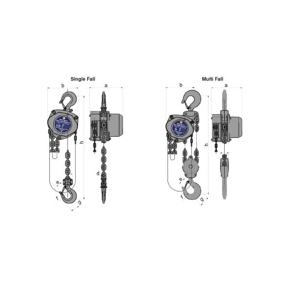 William Hackett Dual Speed Chain Hoist | Lifting365