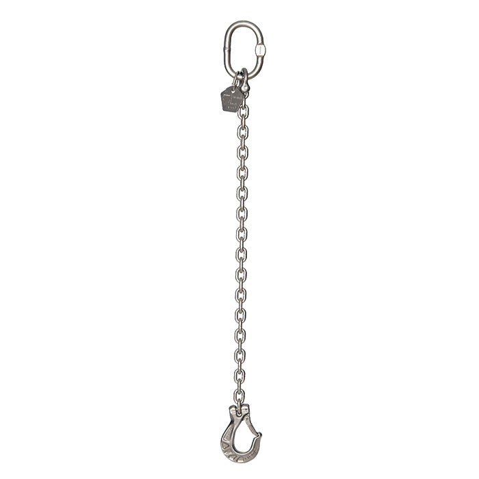 2.45 Ton Cromox Stainless Steel Single Leg Chain Sling with Clevis Sli