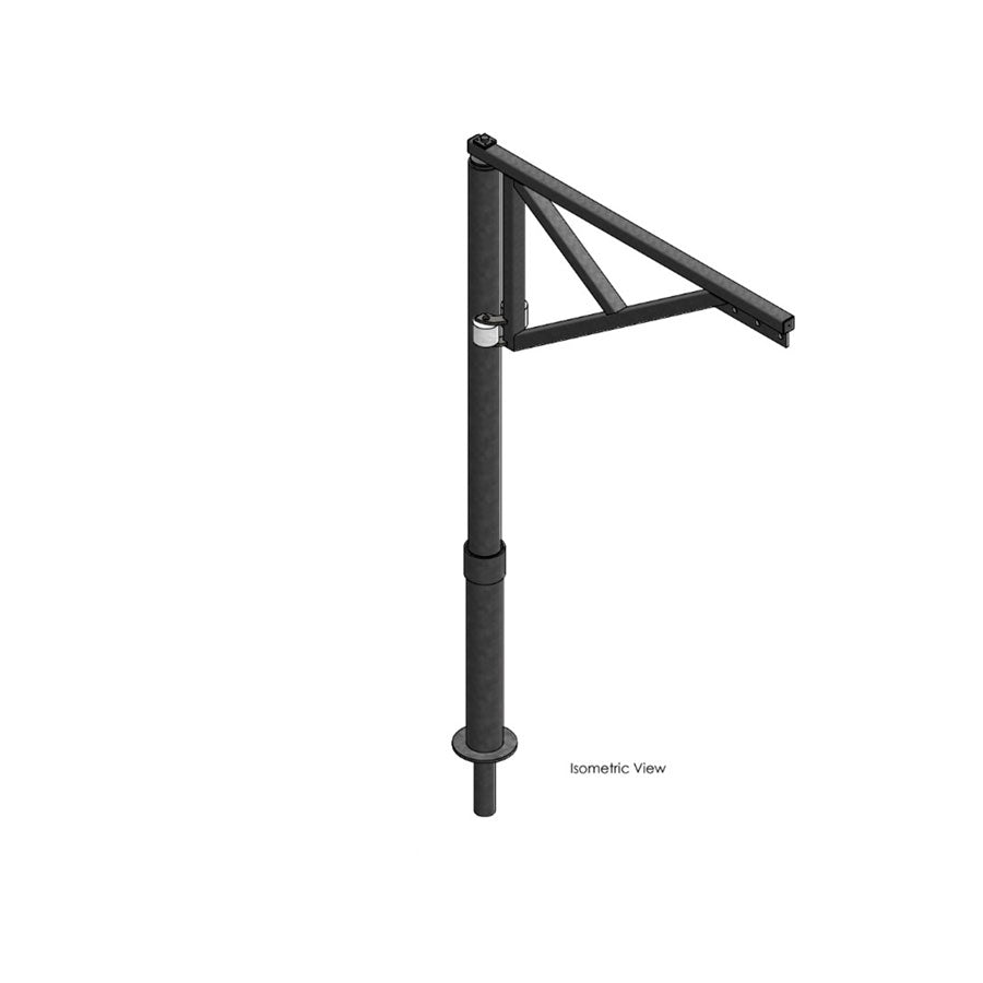 Galvanised Split Pole Steel Davit | Lifting365